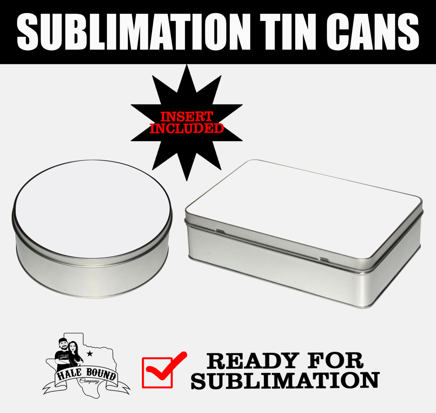 SUBLIMATION TIN CANS