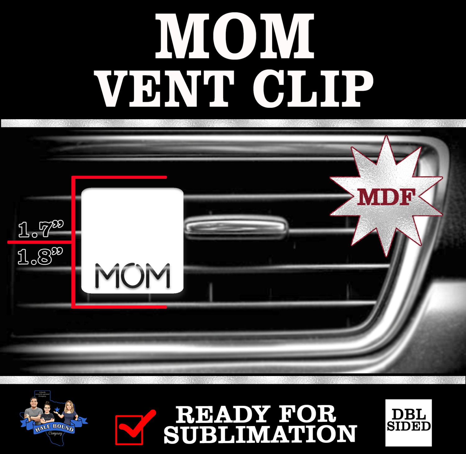 MOM MDF CAR VENT FRESHENER